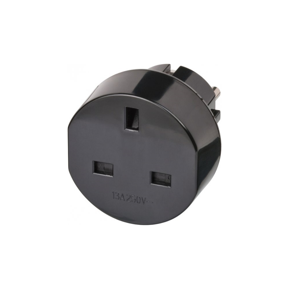 European Shuko Plug to UK 13A Socket Adaptor | The Power Outlet